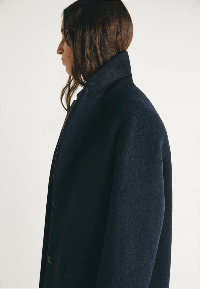 Masscob Milo Coat in Navy – Tribeca Brighton